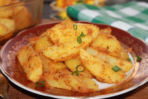 Картошка в сухарях в духовке рецепт приготовления